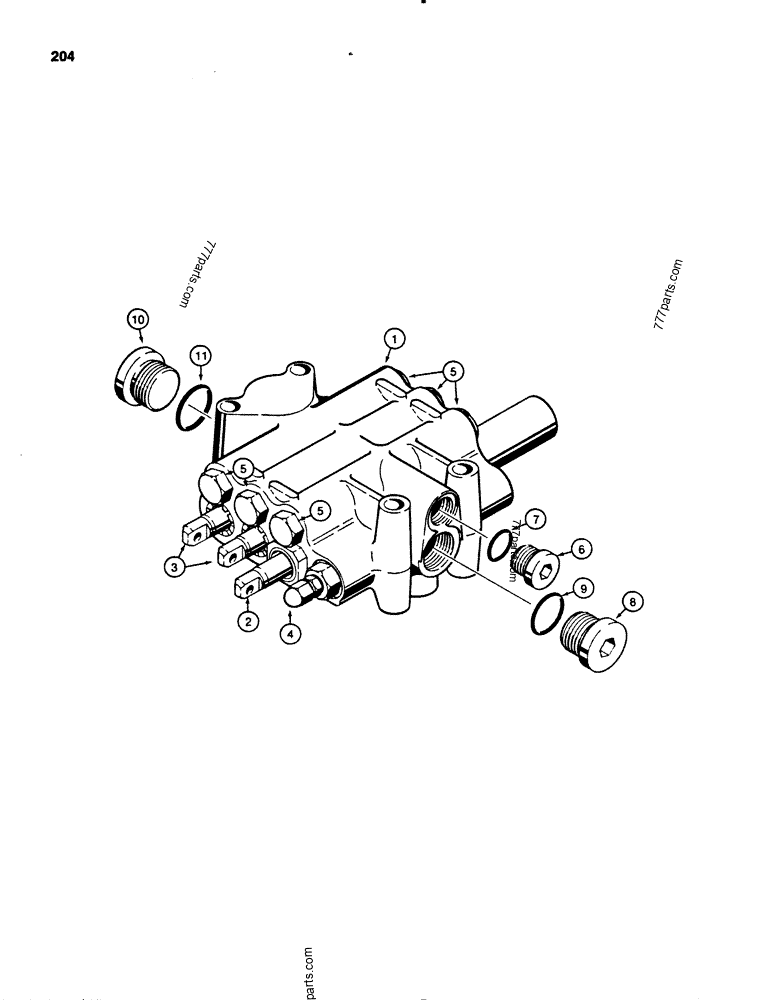 R43260 ANGLE TILT DOZER CONTROL VALVE, THREE SPOOL - CRAWLER DOZERS ...