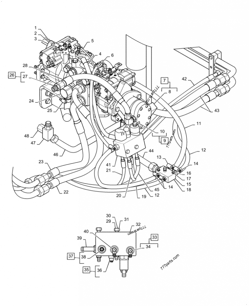HYDROSTATICS - BRAKE VALVE (450CT WITH IN-LINE PUMP CONFIGURATION ...