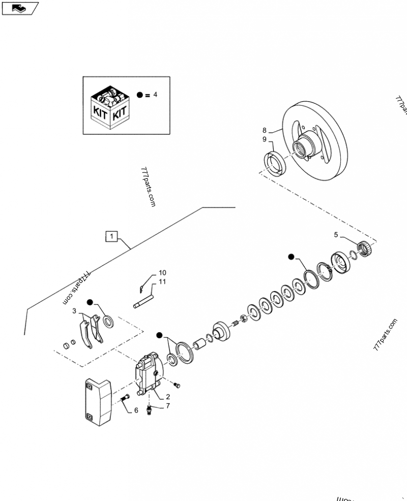 PARKING BRAKE - WHEEL LOADERS Case 1121F (WHEEL LOADER - TIER 4 (EU) (4 ...