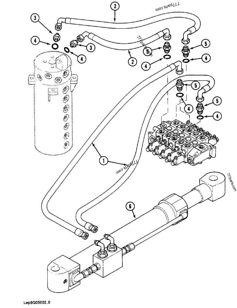 HYDRAULIC CIRCUIT BOOM OFFSET AND BLADE FEEDING - CRAWLER EXCAVATORS ...