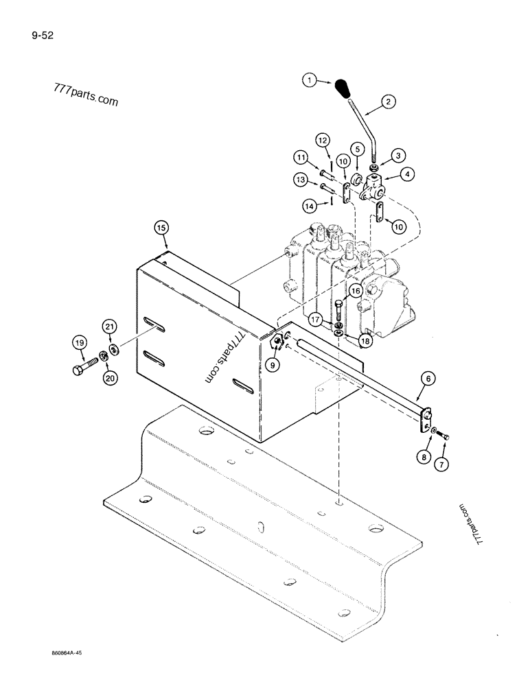 BACKHOE CONTROLS AND CONTROL CONSOLE - MODELS WITH FOUR LEVER CONTROLS ...