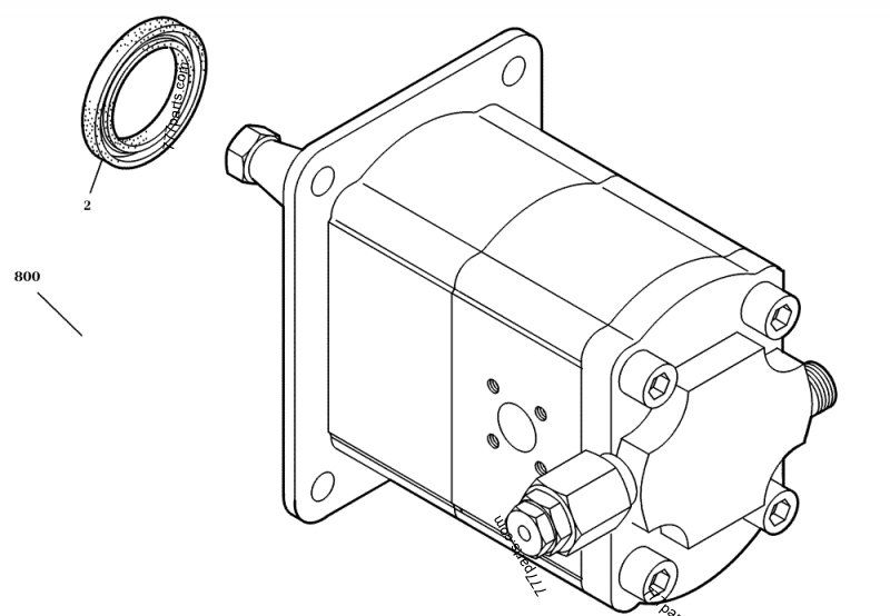 GEAR MOTOR (S/N 561101-UP) - COMPACT WHEEL LOADERS Case 21D (SMALL ...