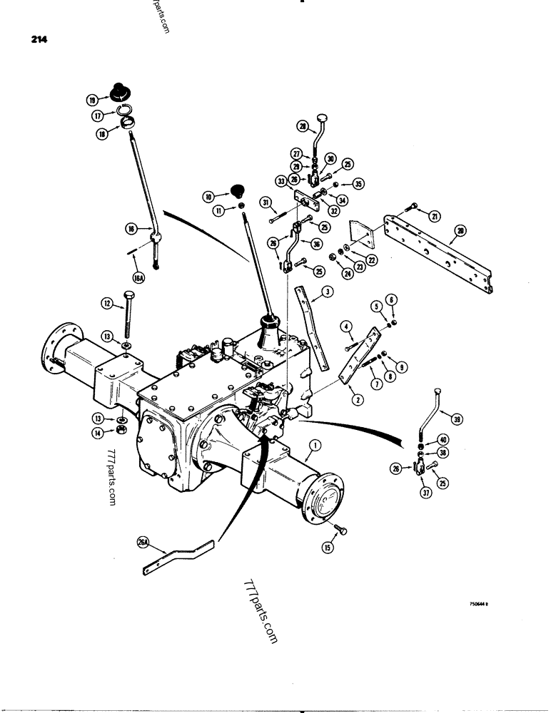 TRANSAXLE AND DIFFERENTIAL LOCK - LOADER BACKHOES Case 580C (CASE ...
