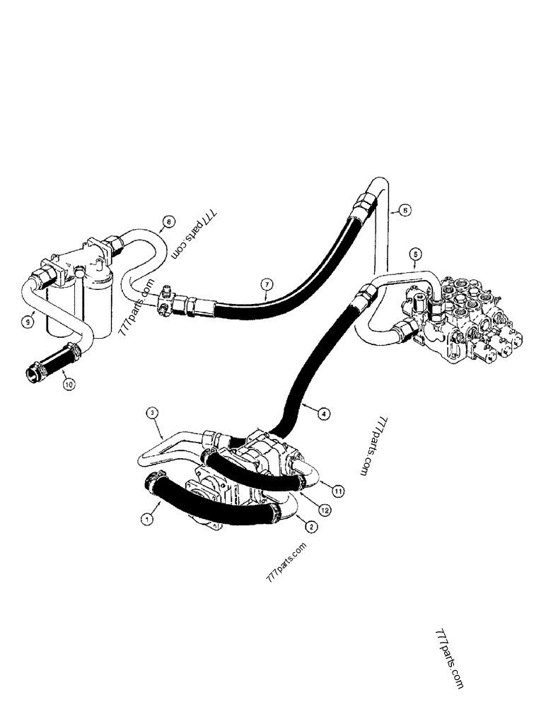 HYDRAULIC CIRCUIT - WHEEL LOADERS Case 621B (CASE WHEEL LOADER (EUROPE ...