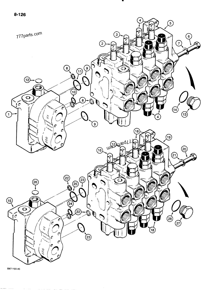 FOUR SPOOL VALVES, MODELS WITH MECHANICAL CONTROLS, FOUR SPOOL VALVE ...