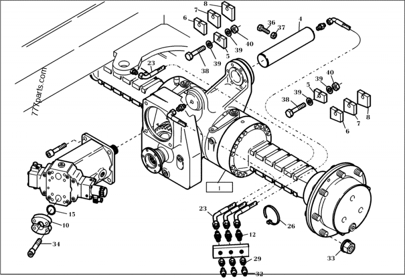 REAR AXLE INSTALLATION STANDARD (S/N 564401-UP) - COMPACT WHEEL LOADERS ...