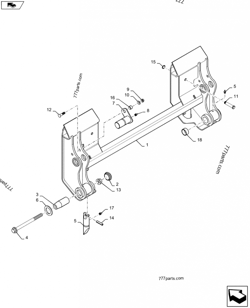 COUPLER, BASIC TAN (SR130,SR150) - SKID STEER LOADERS Case SR130 (SKID ...