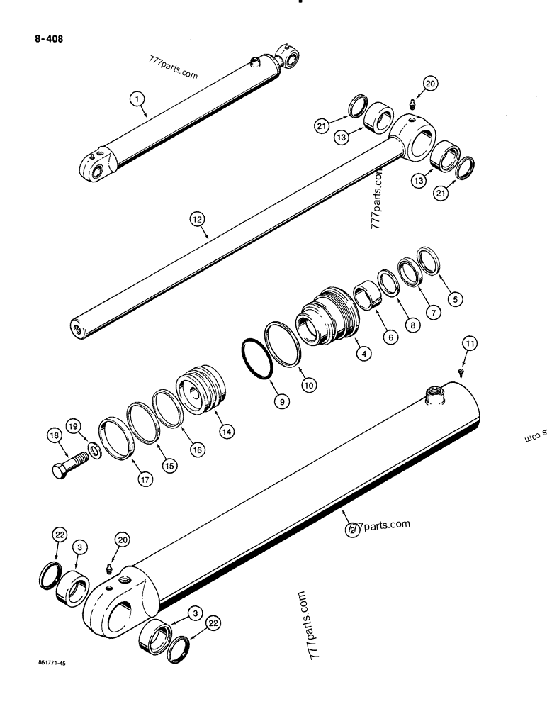 LOADER LIFT CYLINDERS - LOADER BACKHOES Case 580K (LOADER BACKHOE ...