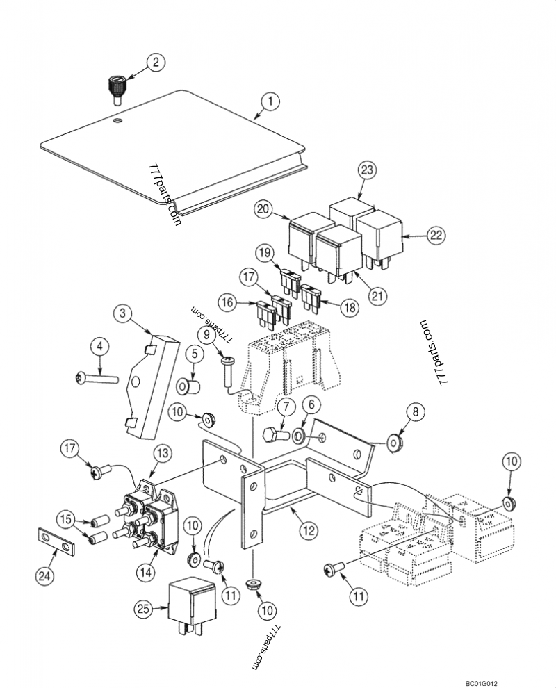 FUSE AND RELAY - MAIN - SKID STEER LOADERS Case 60XT (CASE SKID STEER ...