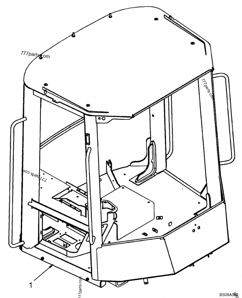 CANOPY - STRUCTURE - WHEEL LOADERS Case 921E (WHEEL LOADER TIER 3 (NA ...