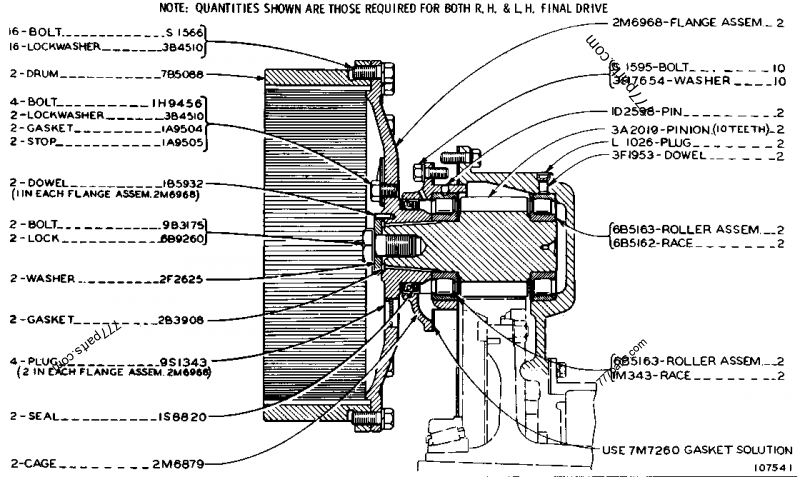 FINAL DRIVE (3S8701 N/S)--Upper Half - Part 1 of 2 - TRACK-TYPE TRACTOR ...