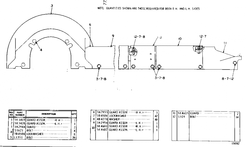 TRACK ROLLER FRAME GUARDS (3A3005 N/S) - TRACK-TYPE TRACTOR Caterpillar ...