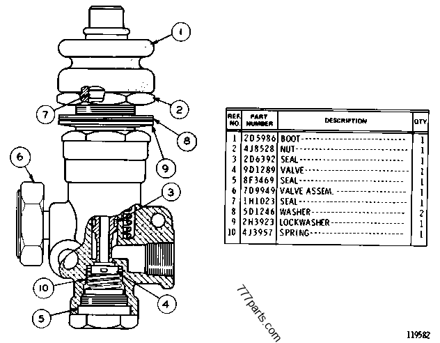 8D6813 AIR CONTROL VALVE GROUP - MOTOR GRADER Caterpillar 12G ...