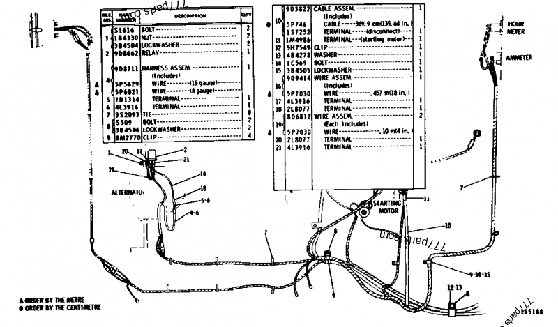 9D3415 BATTERY AND WIRING GROUP--24 Volt--Part 1 of 5 - MOTOR GRADER ...