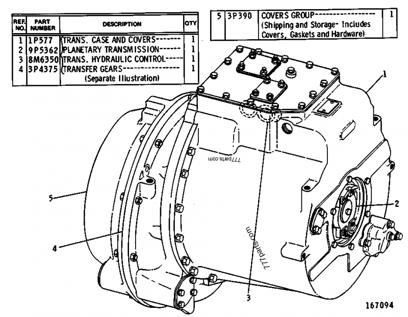 9P5382 POWERSHIFT TRANSMISSION ARRANGEMENT - TRACK-TYPE TRACTOR ...