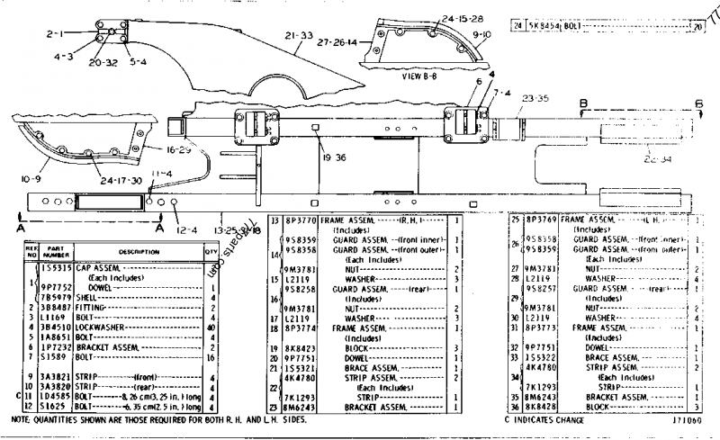 8P3765 TRACK ROLLER FRAME GROUP--With Guiding Guards--Type 1 - TRACK ...