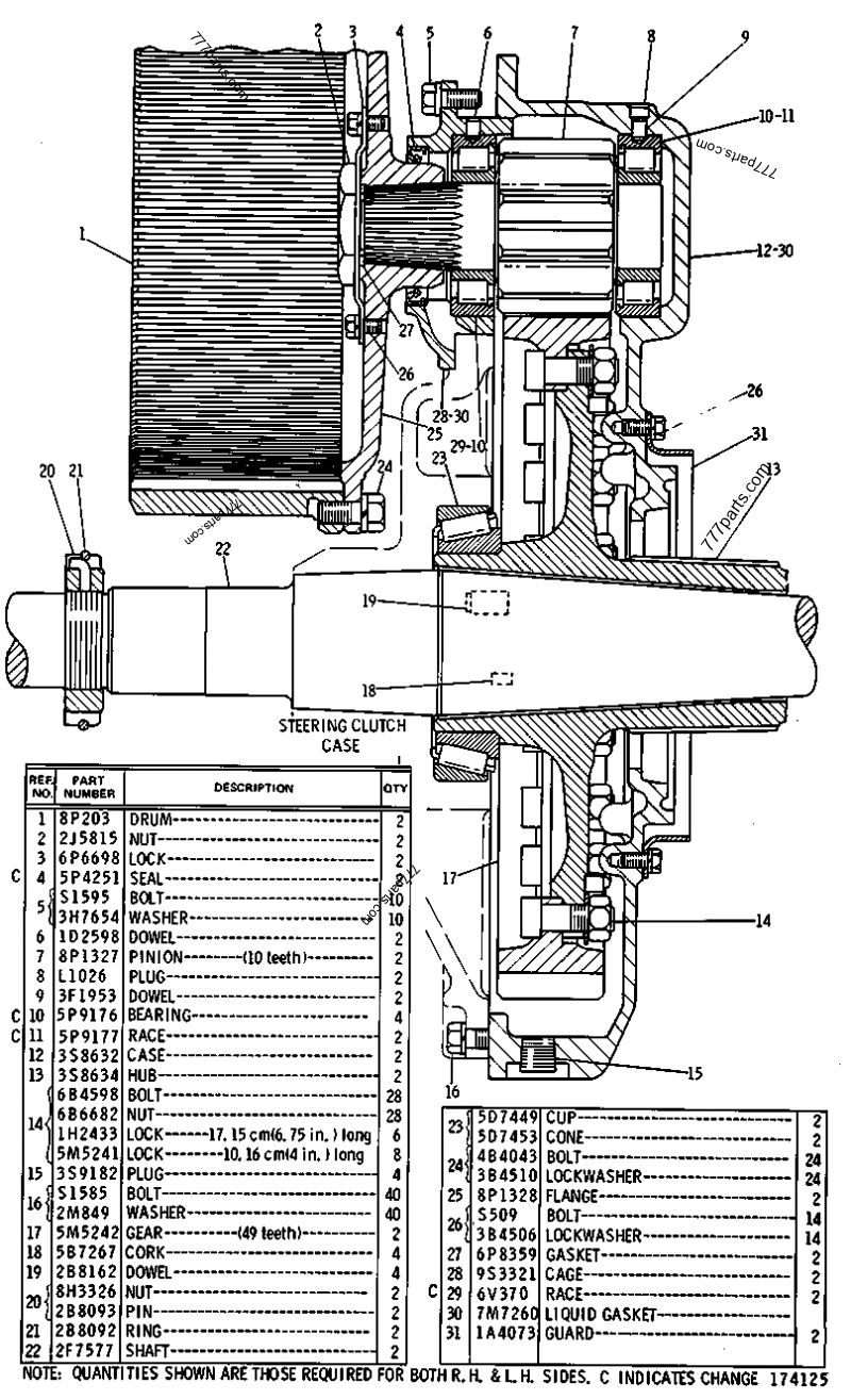8P2469 FINAL DRIVE GROUP-UPPER HALF-PART 1 OF 2 - TRACK-TYPE TRACTOR ...