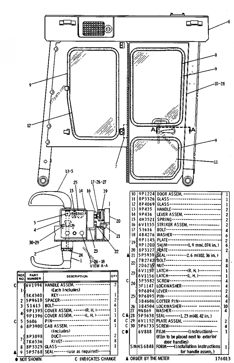 8P2126 ROLL-OVER PROTECTIVE STRUCTURE GROUP--R.H.--Part 1 of 3 ...