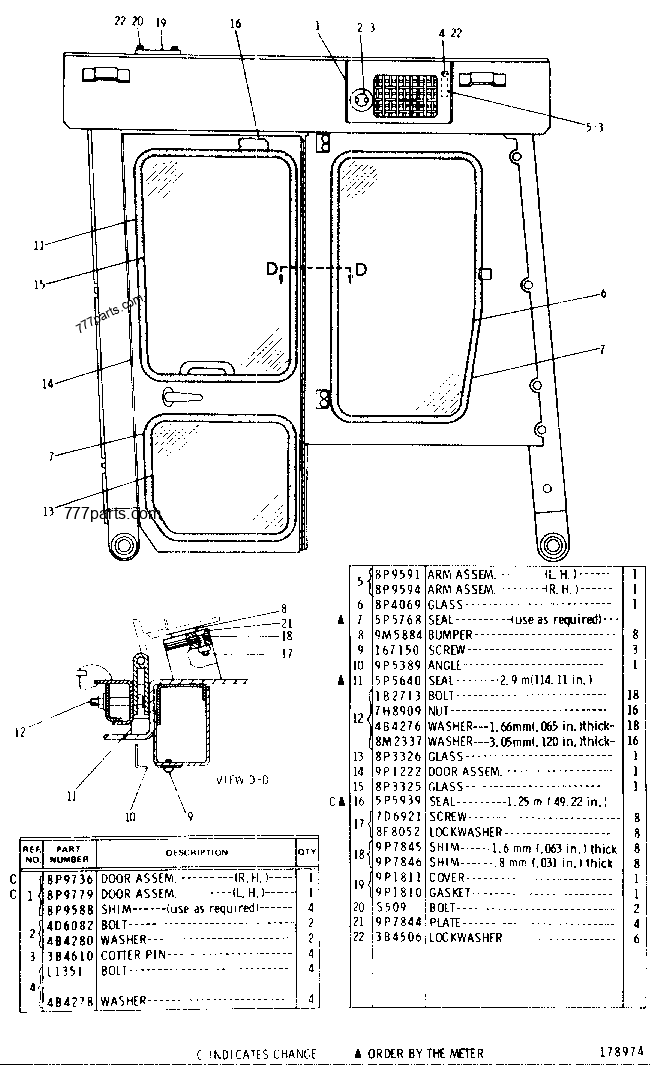 8P2126 ROLL-OVER PROTECTIVE STRUCTURE GROUP--L.H.--Part 2 of 3--Type 2 ...