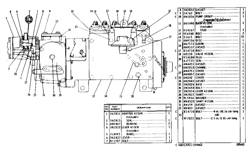 6N268 GOVERNOR AND FUEL INJECTION PUMP GROUP--Part 1 of 2--Type 1 ...