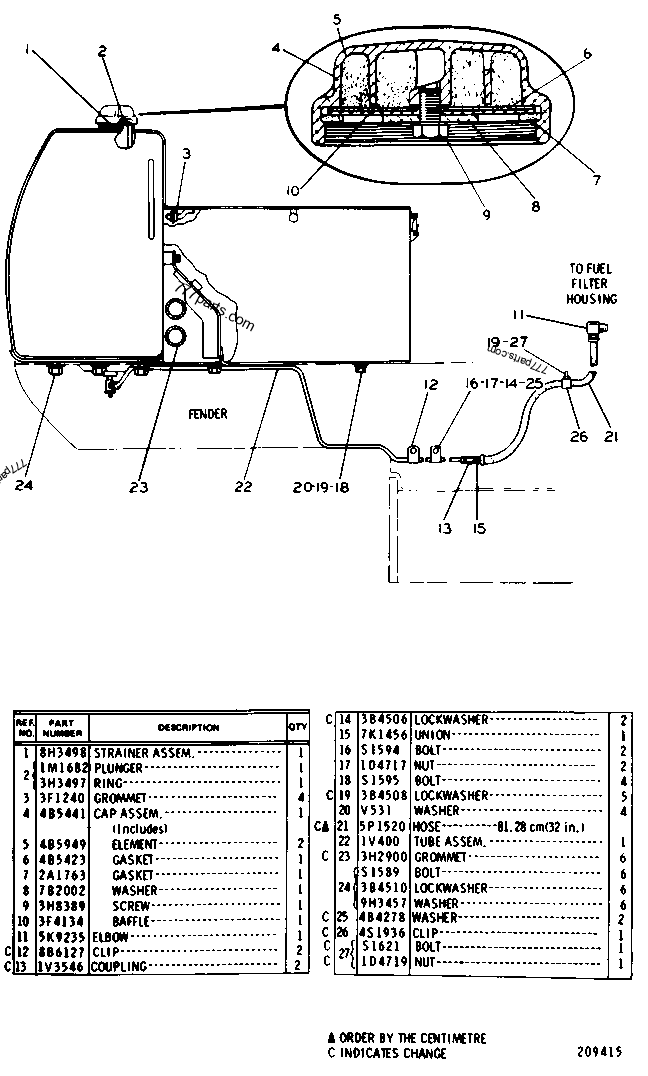 1V482 FUEL SYSTEM AND BATTERY BOX GROUP--Side View--Part 1 of 2 - TRACK ...