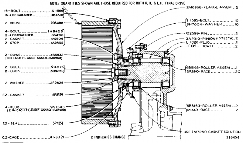 FINAL DRIVE (3S8701 N/S)--Upper Half--Part 1 of 2 - TRACK-TYPE TRACTOR ...
