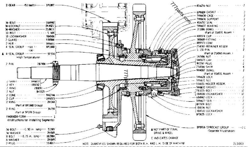 5M7751 FINAL DRIVE GROUP-Lower Half-Part 2 - TRACK-TYPE TRACTOR ...