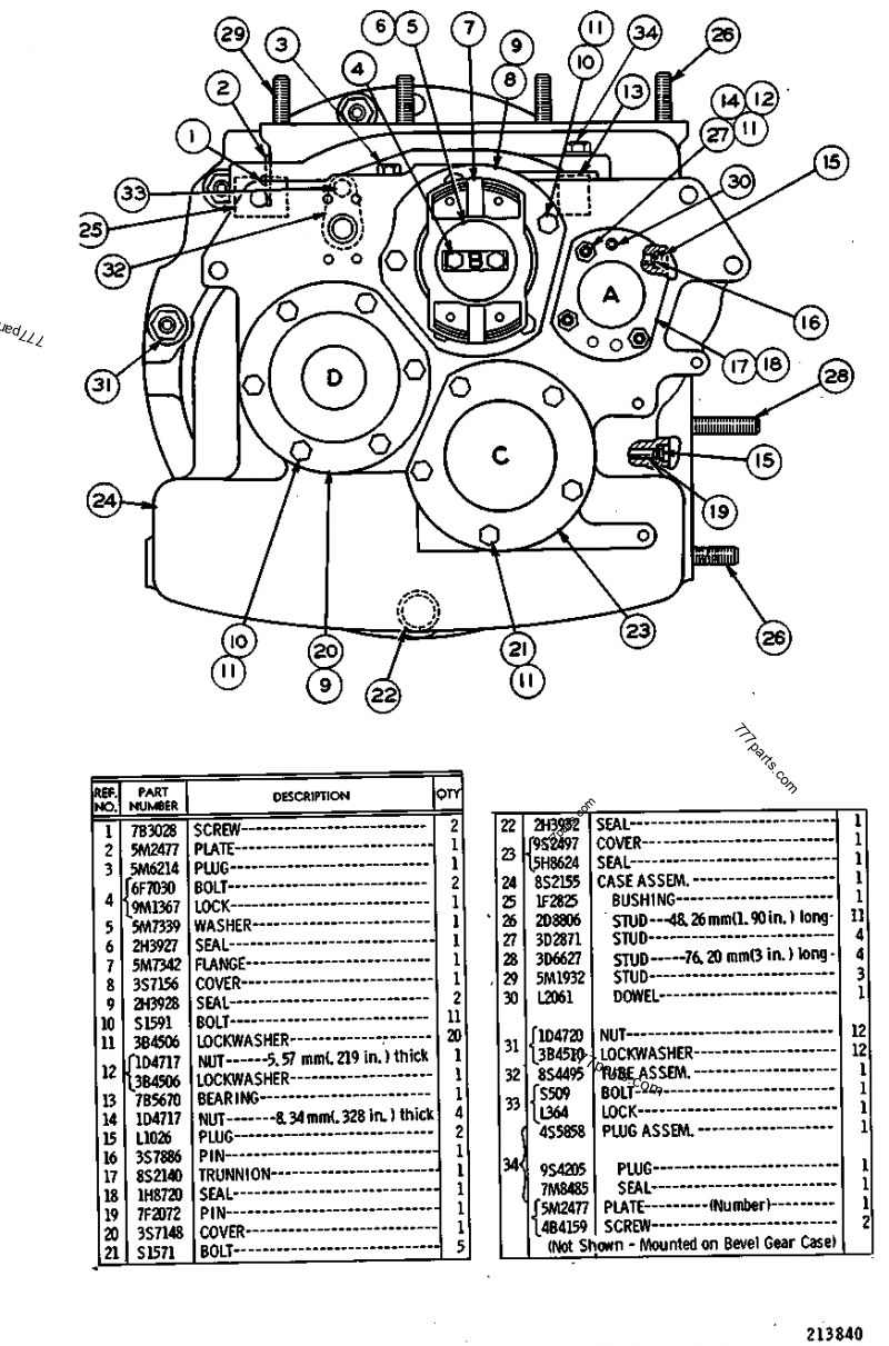 8S2154 TRANSMISSION GROUP--Part 2 - TRACK-TYPE TRACTOR Caterpillar D5B ...