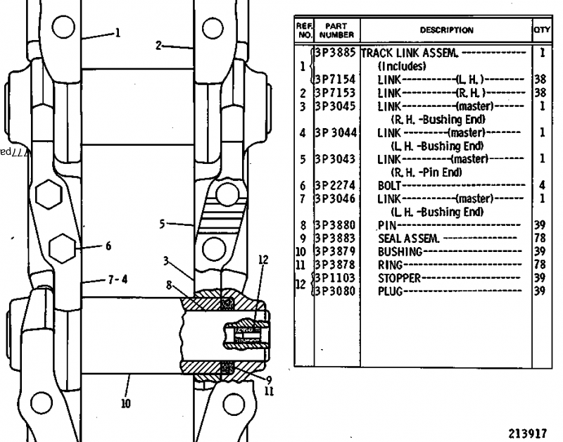 TRACK GROUPS - TRACK-TYPE TRACTOR Caterpillar D5B | 777parts.com