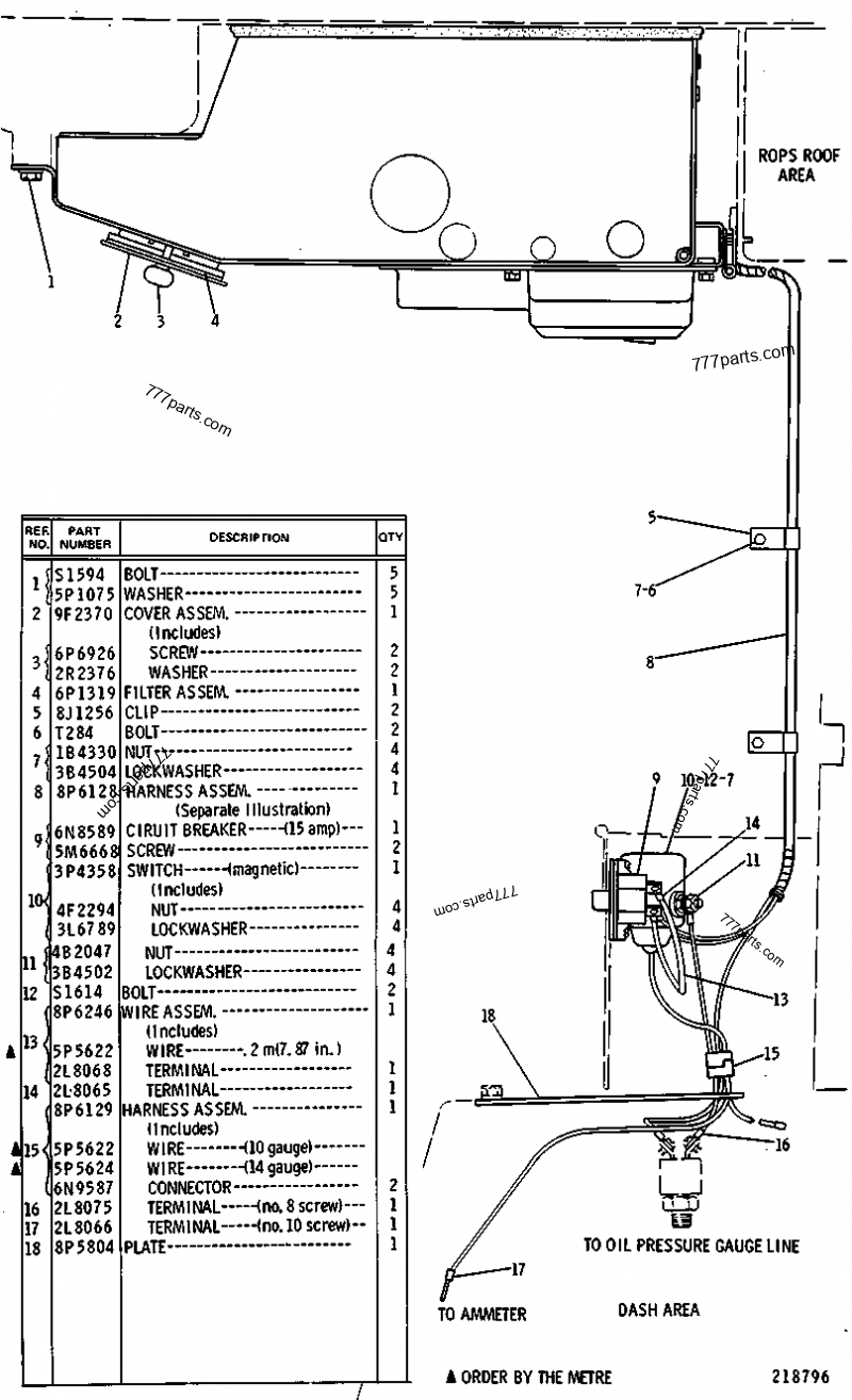 8P2131 CAB PRESSURE GROUP--Part 1 of 3 - TRACK-TYPE TRACTOR Caterpillar ...