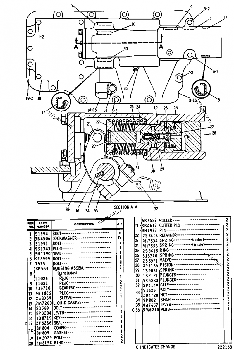 8P1872 BRAKE HYDRAULIC MECHANISM GROUP--Part 1 of 2 - TRACK-TYPE ...