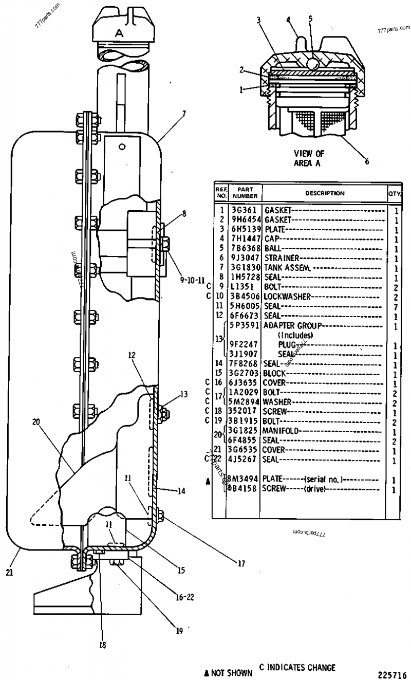 3G1204 HYDRAULIC TANK GROUP--Part 2 - TRACK-TYPE TRACTOR Caterpillar ...