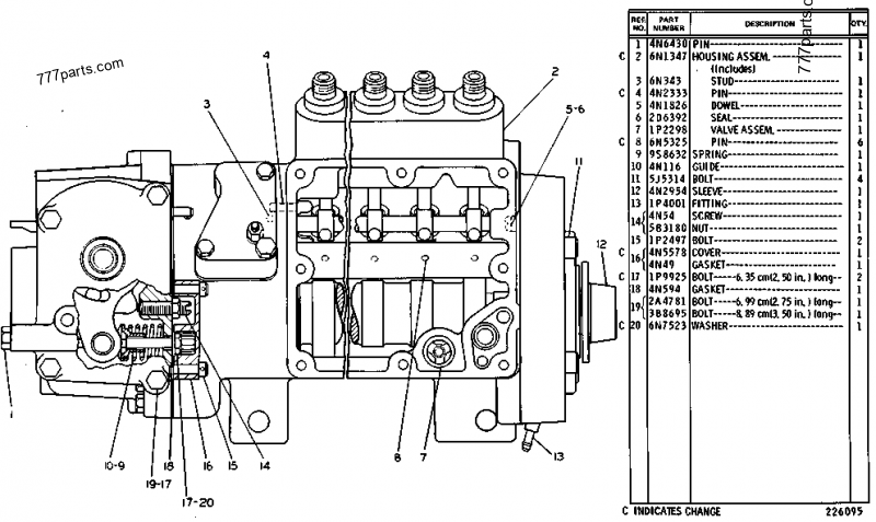 4N1836 GOVERNOR AND FUEL INJECTION PUMP GROUP--Part 2 of 4--Type 1 ...