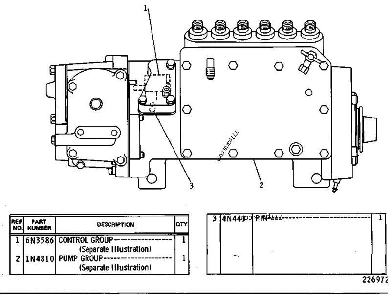 1N4811 GOVERNOR AND FUEL INJECTION PUMP GROUP - TRACK-TYPE TRACTOR ...