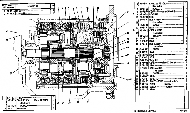 8P5958 PLANETARY TRANSMISSION GROUP-PART 2 OF 3 - MOTOR GRADER ...