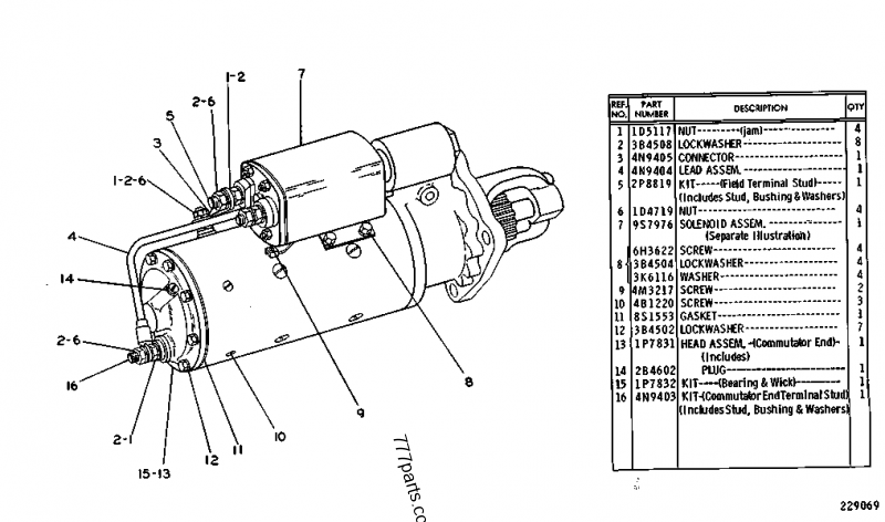 9G4338 ELECTRIC STARTING MOTOR GROUP-PART 1 OF 2-TYPE 1 - TRACK-TYPE ...