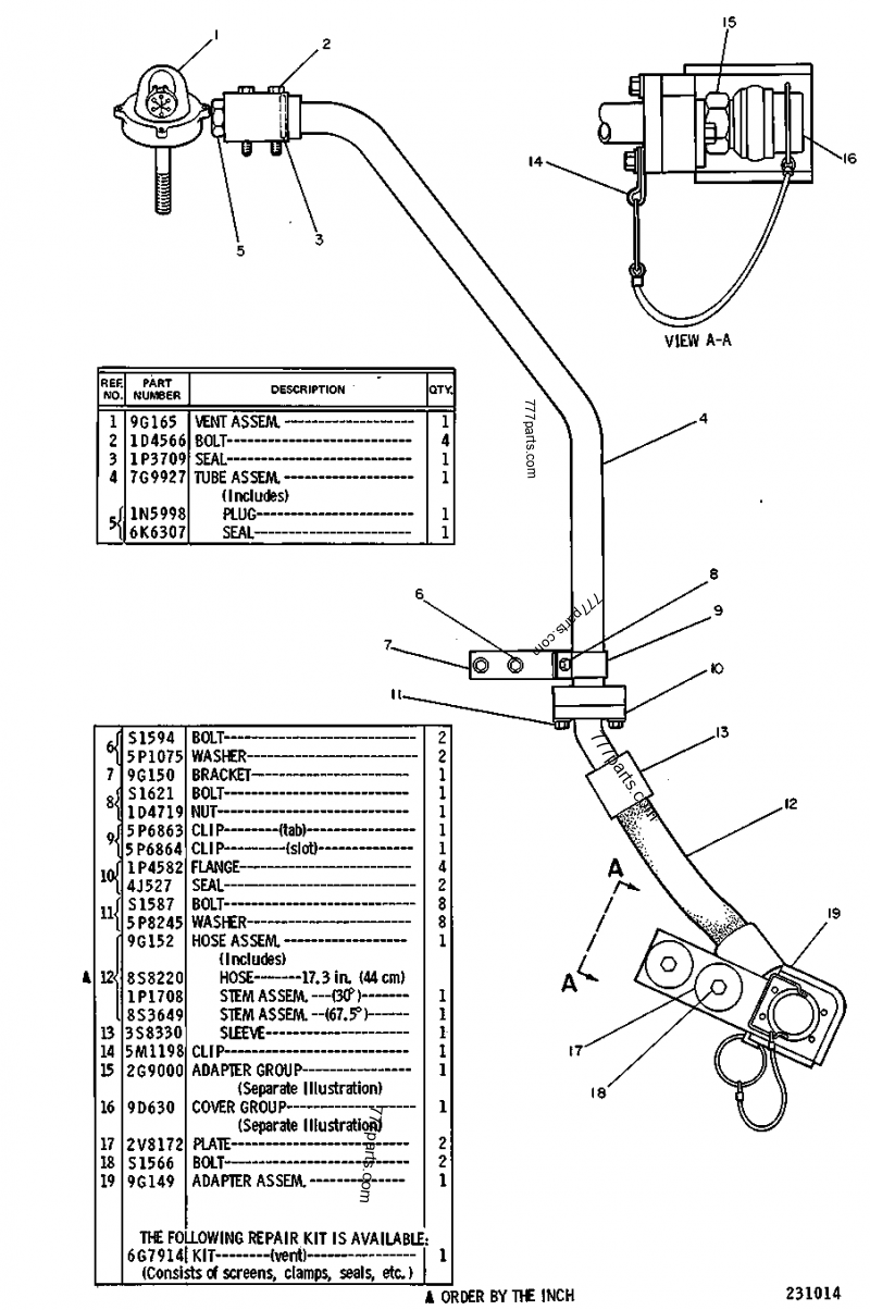 9G0154 FAST FILL FUEL ADAPTER GROUP-TYPE 1 - TRACK-TYPE TRACTOR ...