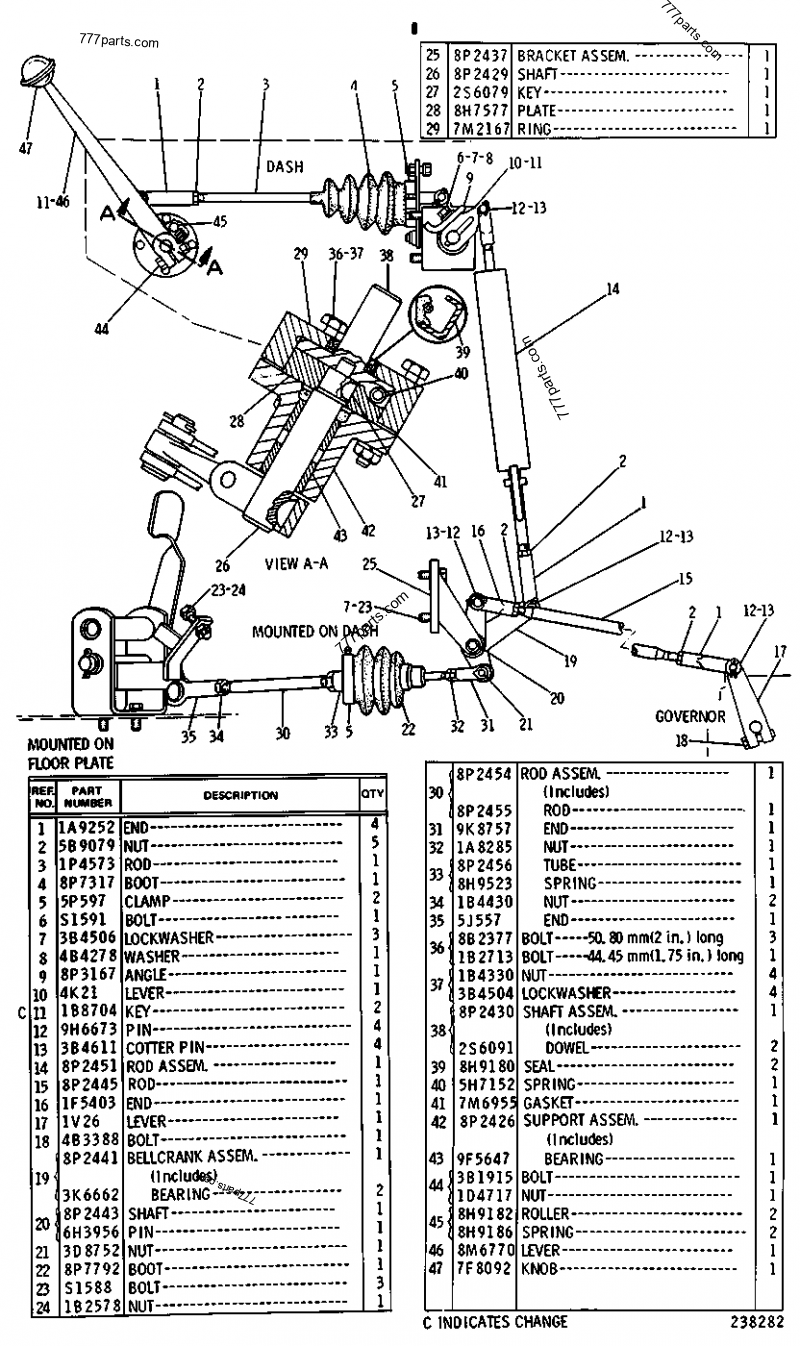 8P2457 GOVERNOR CONTROL GROUP-Part 1 - TRACK-TYPE TRACTOR Caterpillar ...