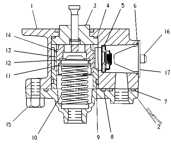 1W1695 FUEL TRANSFER PUMP GROUP - TRACK-TYPE TRACTOR Caterpillar 57 ...