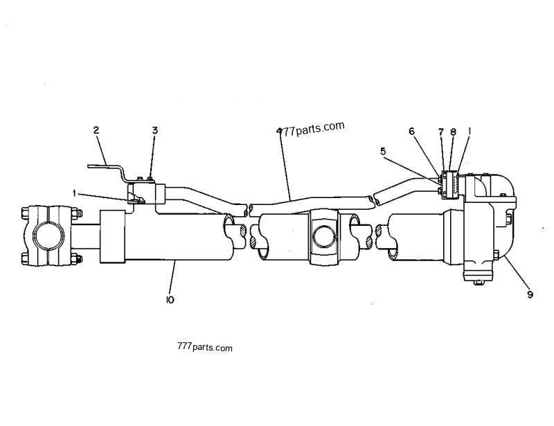 6T2200 VALVE & CYLINDER GROUP-LH - TRACK-TYPE TRACTOR Caterpillar 7SU ...