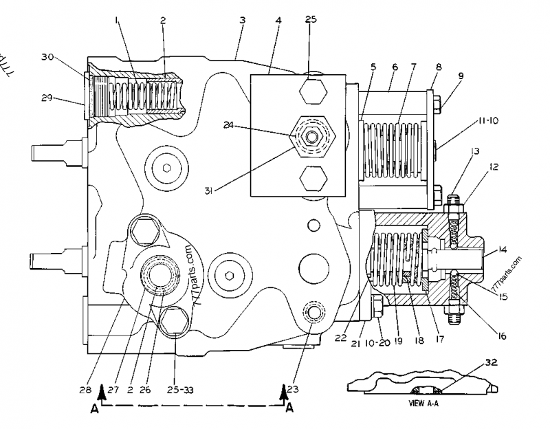 9T0176 CONTROL VALVE GROUP - TRACK-TYPE TRACTOR Caterpillar 5A ...