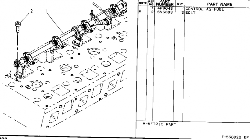 7W8600 CONTROL GP-FUEL INJECTION - ENGINE - GENERATOR SET Caterpillar ...