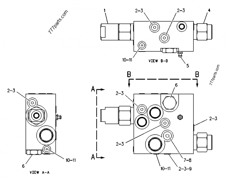 6E3941 VALVE GP-LOAD - BACKHOE LOADER Caterpillar 436B | 777parts.com