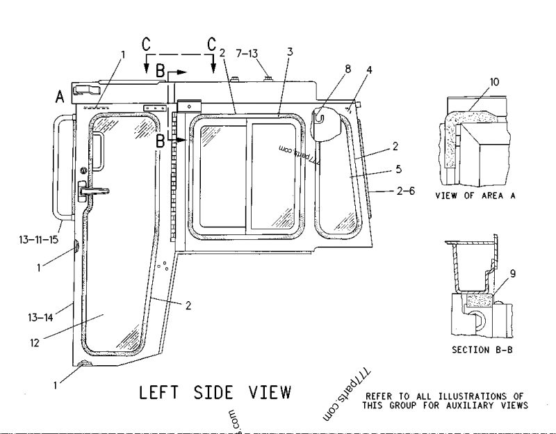 9U8960 CAB GP-PART 1 OF 3 - TRACK-TYPE TRACTOR Caterpillar 8A ...
