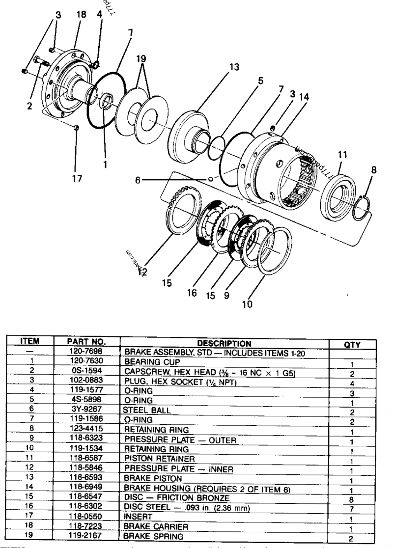 Brake As - Standard - TRACK-TYPE TRACTOR Caterpillar D5H | 777parts.com