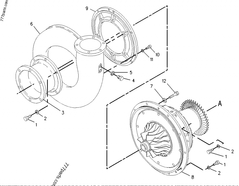 118-2453 TURBOCHARGER GP (CHG -02, -03) - ENGINE - GENERATOR SET ...