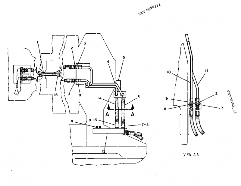 6G-3840 LINES GP-FUEL - WHEEL TRACTOR-SCRAPER Caterpillar 657E ...