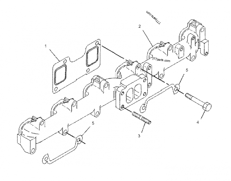 7W-9248 MANIFOLD GP-EXHAUST - WHEEL-TYPE LOADER Caterpillar 950G ...