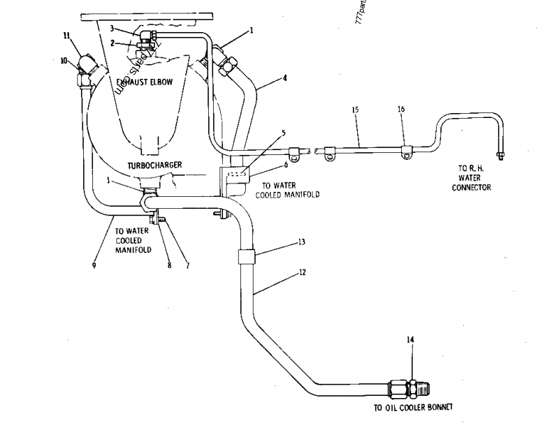 7N-3106 LINES GP-WATER - ENGINE - GENERATOR SET Caterpillar 3412 ...