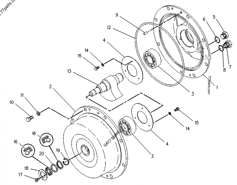 1G-7186 WEIGHT GP-ECCENTRIC - PAVING COMPACTOR Caterpillar CB-334E ...